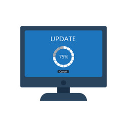 System software update and upgrade concept Vector Image