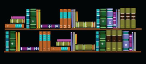 Bookshelves Vector Images (over 1,200)