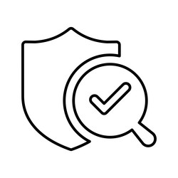 Browsing safe search outline icon line art Vector Image