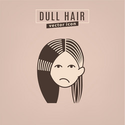 Hair problem icon Royalty Free Vector Image - VectorStock