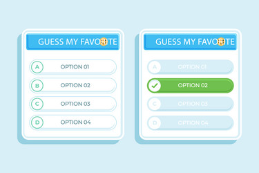 Poll sticker set Royalty Free Vector Image - VectorStock