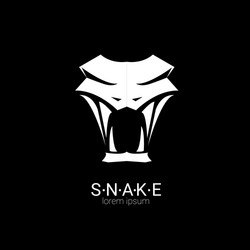 Snake simple logo design element Royalty Free Vector Image