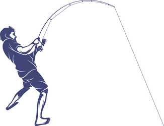 Angler design creative logo Royalty Free Vector Image