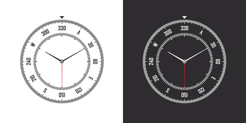 Round watch faces conceptual clock faces smart Vector Image