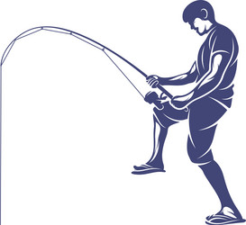 Angler design creative logo design Royalty Free Vector Image