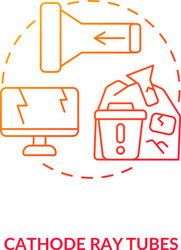 Cathode ray tubes concept icon Royalty Free Vector Image