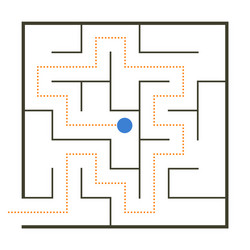 Simple maze Royalty Free Vector Image - VectorStock