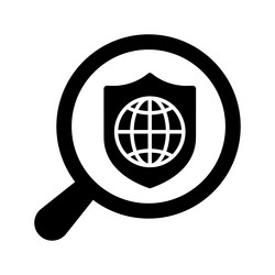 Browsing safe search outline icon line art Vector Image