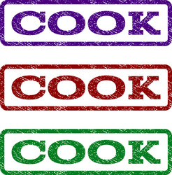 Cook watermark stamp Royalty Free Vector Image