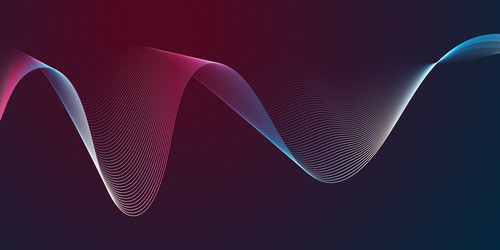 Rainbow flowing waves abstract banner design Vector Image