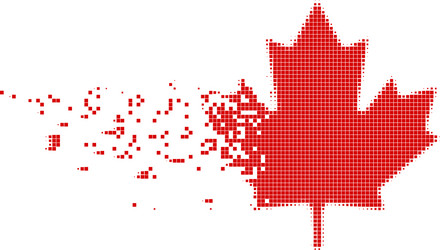 Pixel Maple Leaf Vector Images (72)