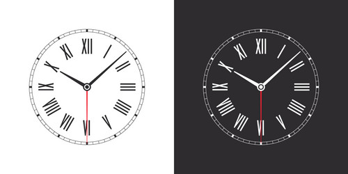 Round watch faces conceptual clock faces smart Vector Image