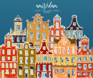Amsterdam card Royalty Free Vector Image - VectorStock