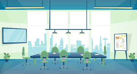 Cartoon conference hall room for meetings Vector Image