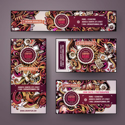 Personal computers evolution cartoon set Vector Image