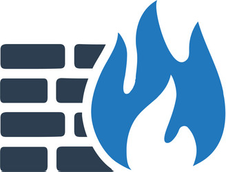 Fire wall icon Royalty Free Vector Image - VectorStock