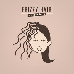 Hair problem icon Royalty Free Vector Image - VectorStock