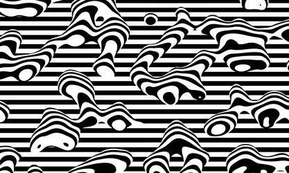 Optical illusion background simple black Vector Image