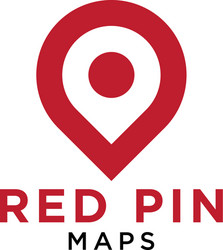 Location pin red gps navigation icon Royalty Free Vector