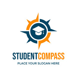 Student care logo template Royalty Free Vector Image