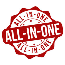 All in one grunge rubber stamp Royalty Free Vector Image