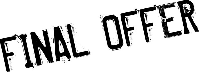 Final offer rubber stamp Royalty Free Vector Image