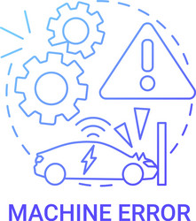 Machine error concept icon Royalty Free Vector Image