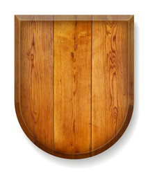 Realistic wooden round board Royalty Free Vector Image