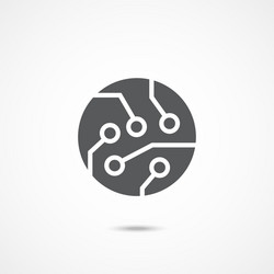 Computer chip icon Royalty Free Vector Image - VectorStock