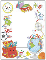 School border Royalty Free Vector Image - VectorStock