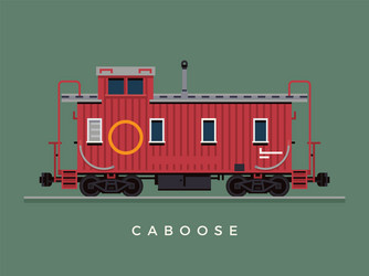 Train Caboose Outline
