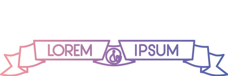 Ribbon frame with calligraphy Royalty Free Vector Image