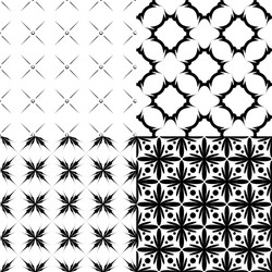 Monochrome geometric pattern Royalty Free Vector Image