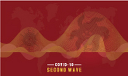 Second wave covid-19 is more hazardous concept Vector Image