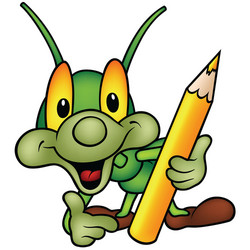 Pupil and school textbooks little boy cartoon Vector Image