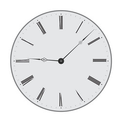 White clock Royalty Free Vector Image - VectorStock