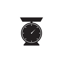 Scale icon logo template Royalty Free Vector Image