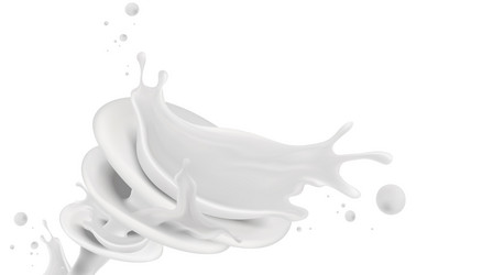 Milk splash animation sprite liquid splatters Vector Image