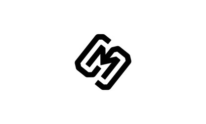 Letter m and s logo design concept Royalty Free Vector Image