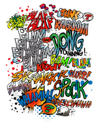 Comic book words Royalty Free Vector Image - VectorStock