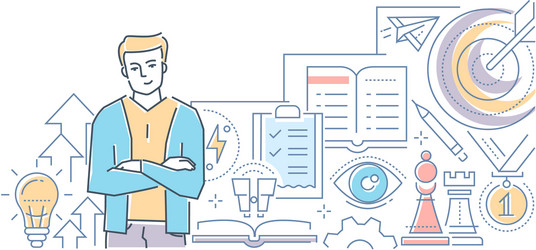 Personal development Royalty Free Vector Image