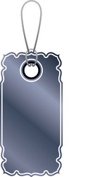 Isolated silver label design Royalty Free Vector Image