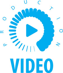 Digital play media internet technology logo design