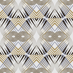 Zigzag seamless pattern gold chains zig zag Vector Image