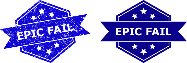 Epic fail watermark stamp Royalty Free Vector Image