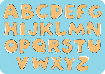 Gas alphabet Royalty Free Vector Image - VectorStock