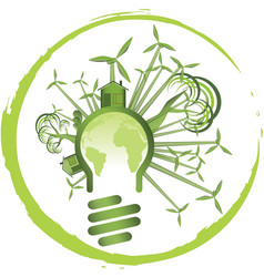 Green energy symbol Royalty Free Vector Image - VectorStock
