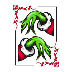 Grinch Hand Vector Images (51)
