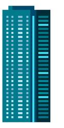 Skyscraper buildings modern building flat office Vector Image