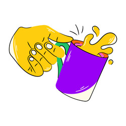 Coffee Cup Spill Vector Images (over 580)